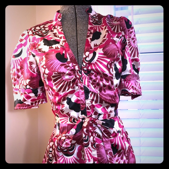 Guess | Tops | Satin Guess Top With Pretty Design | Poshmark